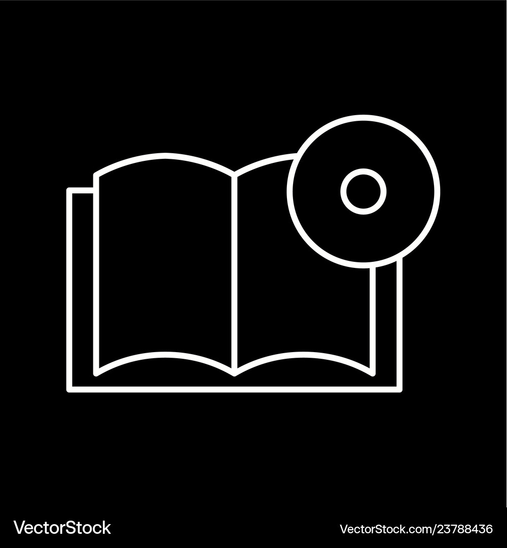 Book dvd icon Royalty Free Vector Image - VectorStock