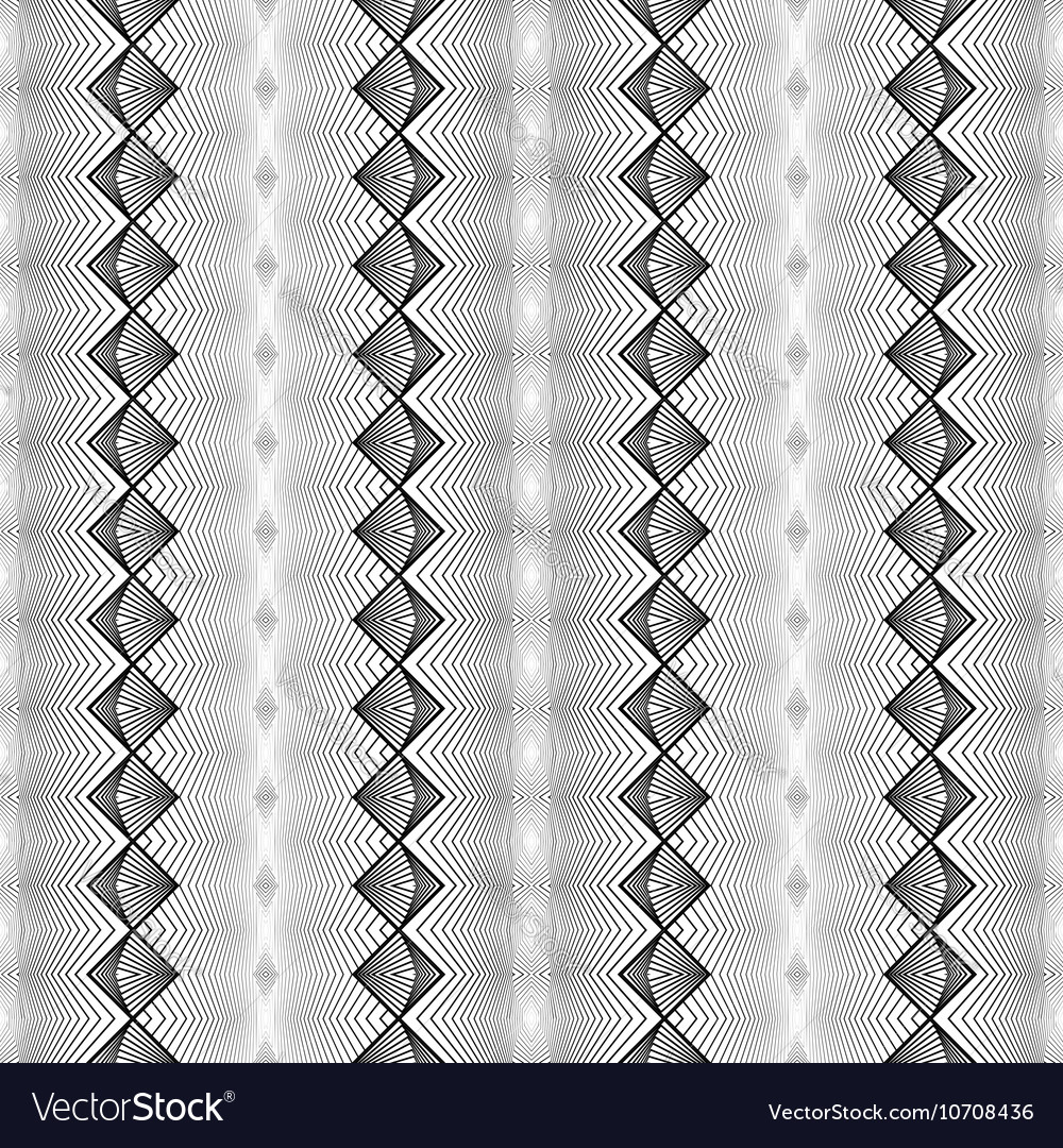 Design seamless monochrome zigzag pattern Vector Image