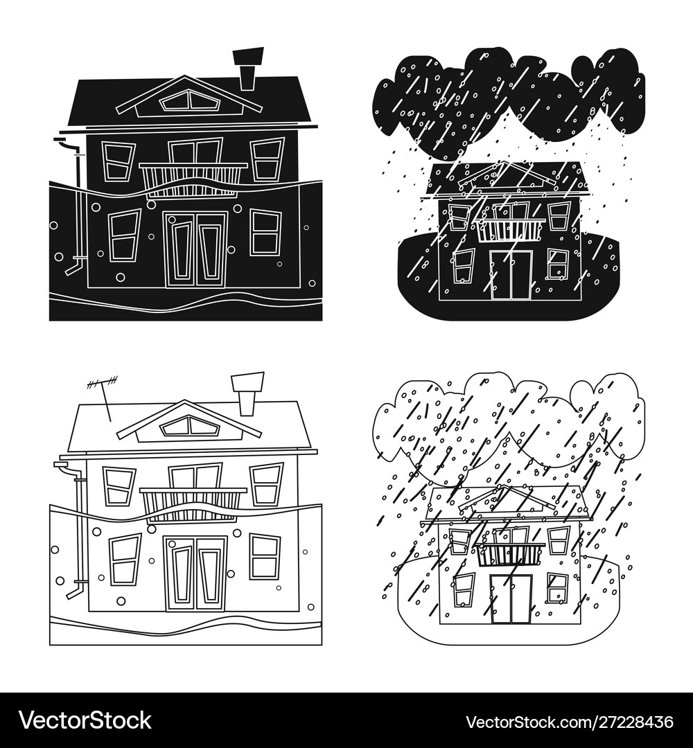 Design weather and distress symbol set Royalty Free Vector