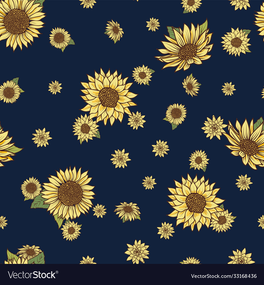 Seamless pattern with vintage hand drawn Vector Image Seamless pattern with vintage hand drawn Vector Image