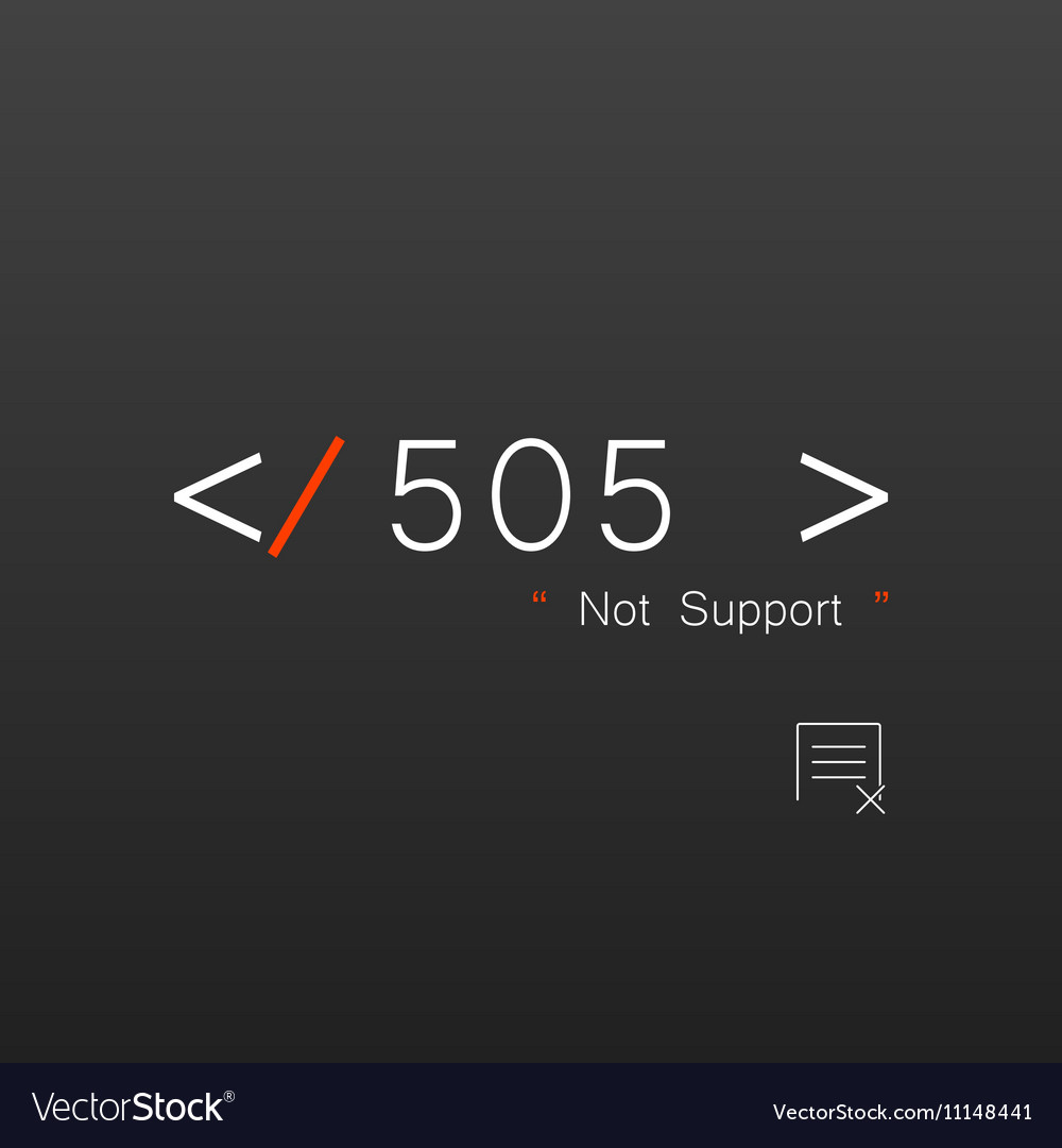 Abstract background 505 connection error Vector Image