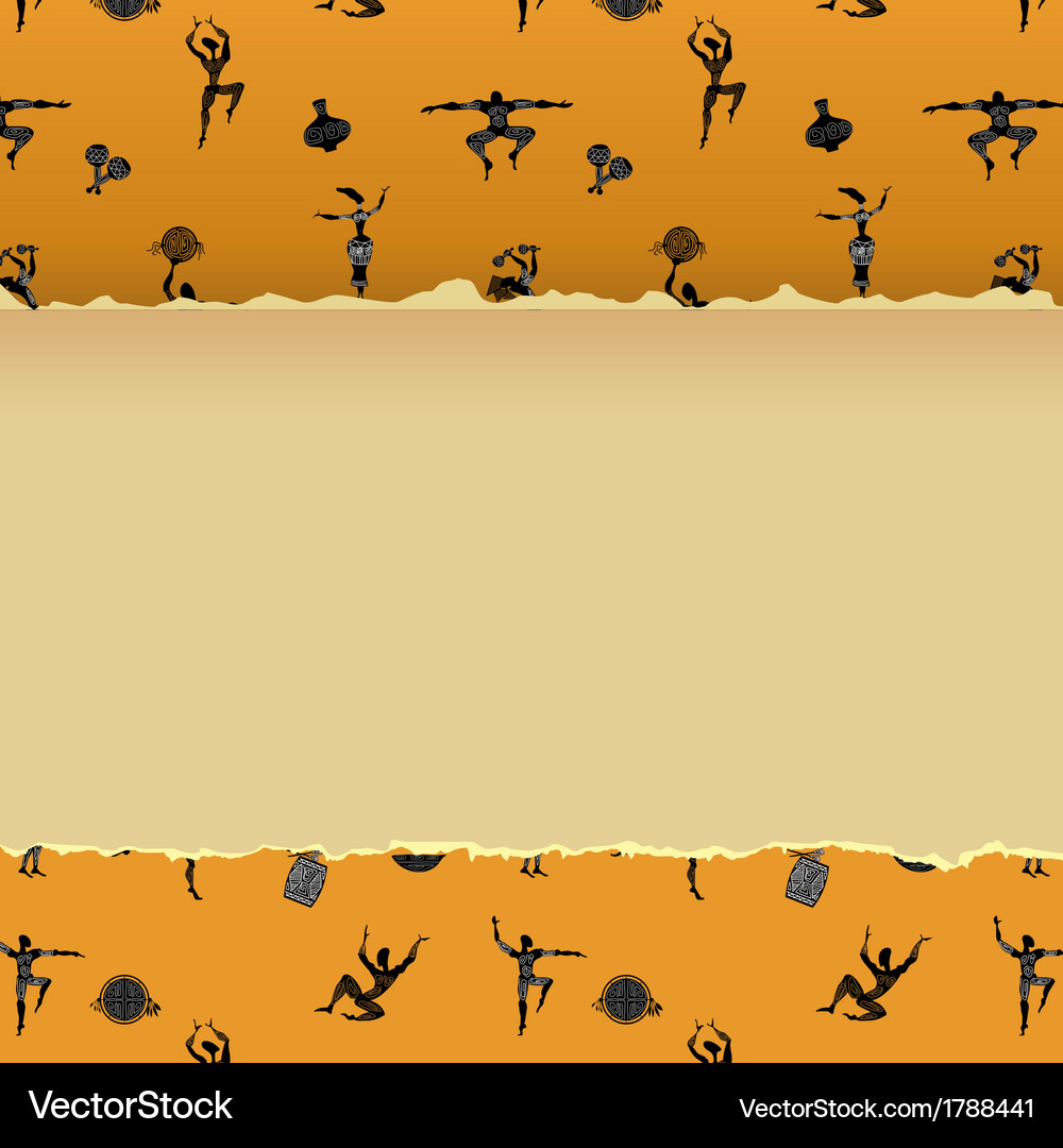 Abstract background with figures of people Vector Image