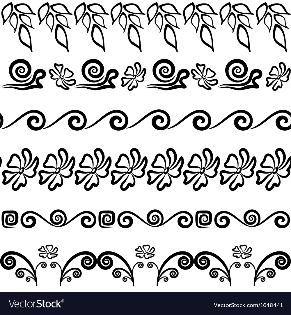 Abstract seamless contour pattern Royalty Free Vector Image