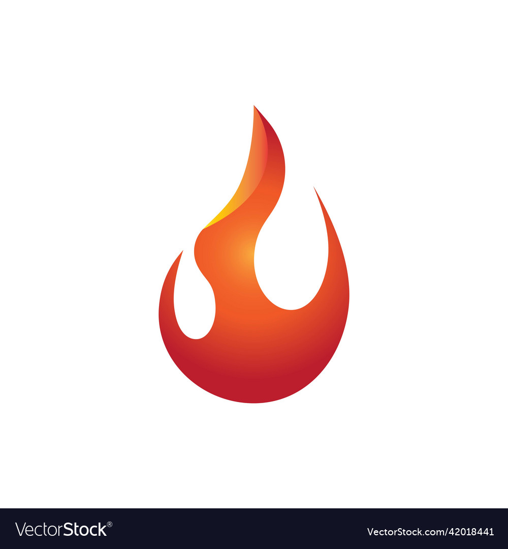 Fire flame logo Royalty Free Vector Image - VectorStock