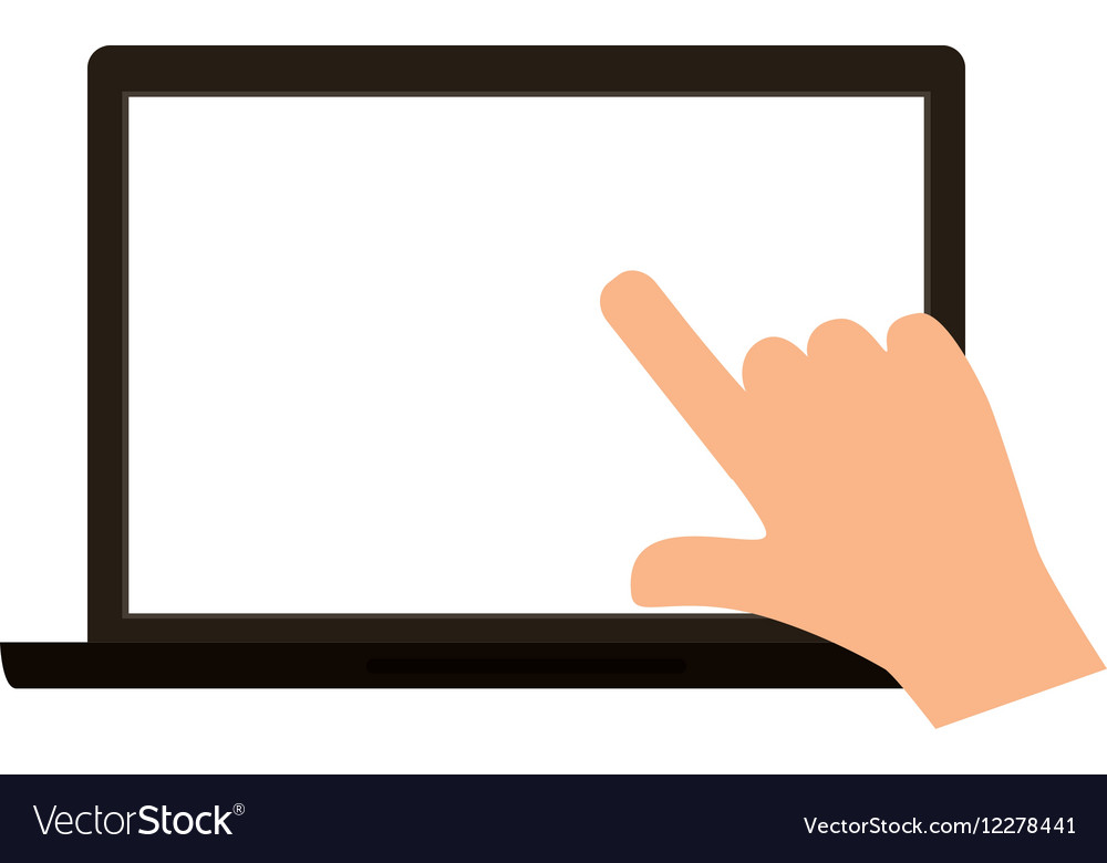 Laptop computer technology Royalty Free Vector Image