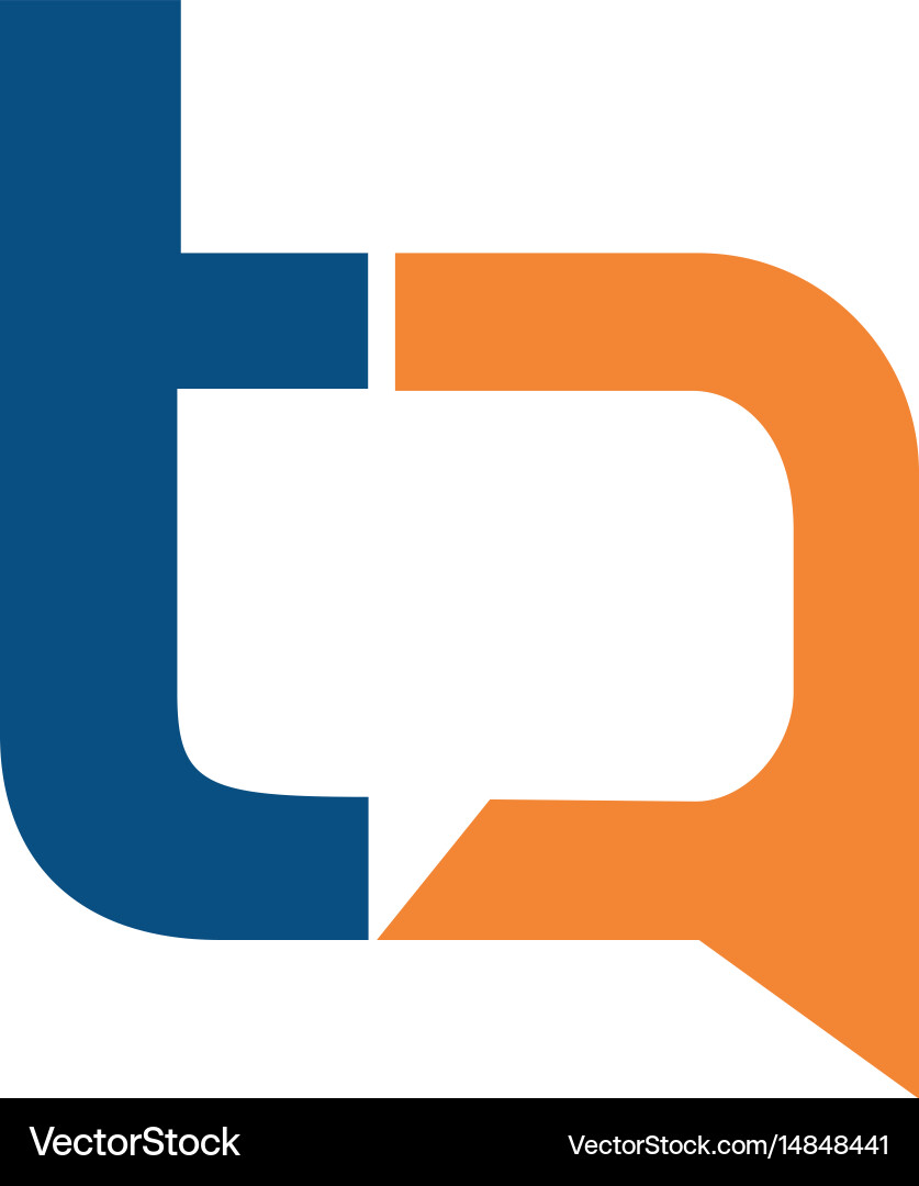 Letter t and a chat sign logo design Royalty Free Vector