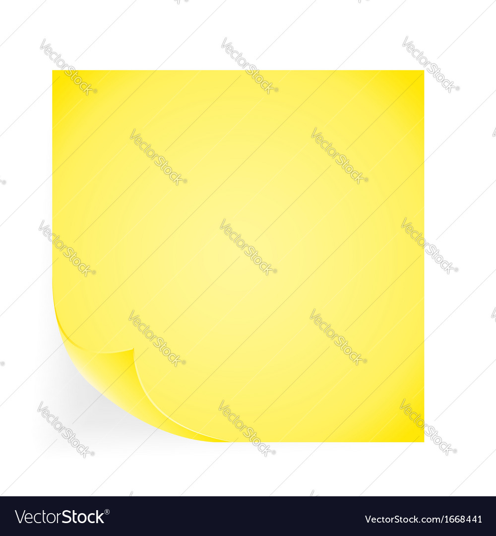 Note paper Royalty Free Vector Image - VectorStock