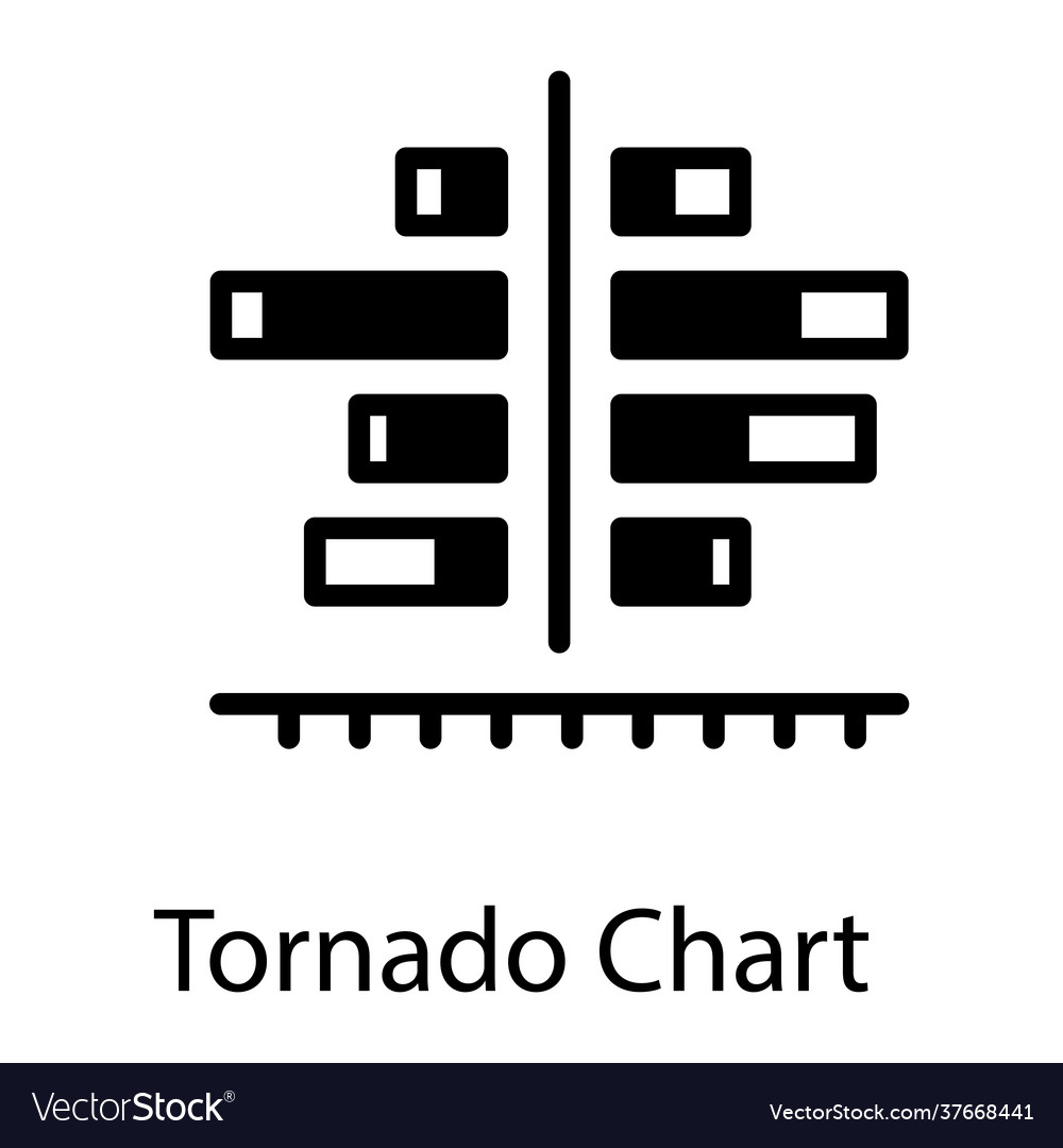 Tornado chart Royalty Free Vector Image - VectorStock
