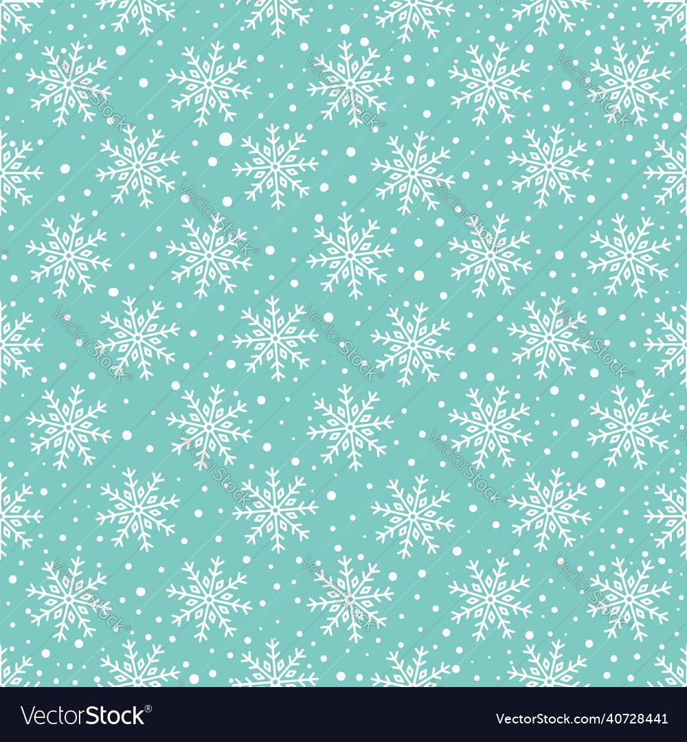 Winter seamless pattern with white falling Vector Image