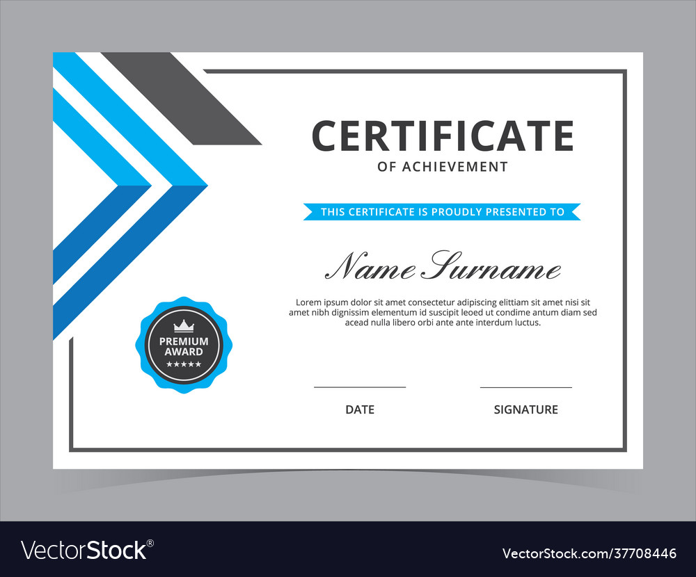 Certificate Royalty Free Vector Image - VectorStock