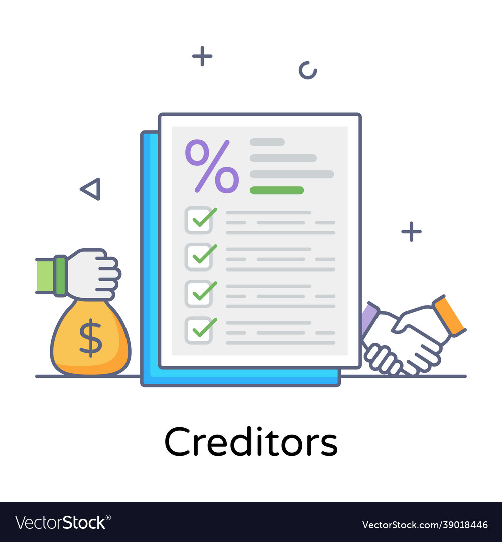 Creditors Royalty Free Vector Image - VectorStock