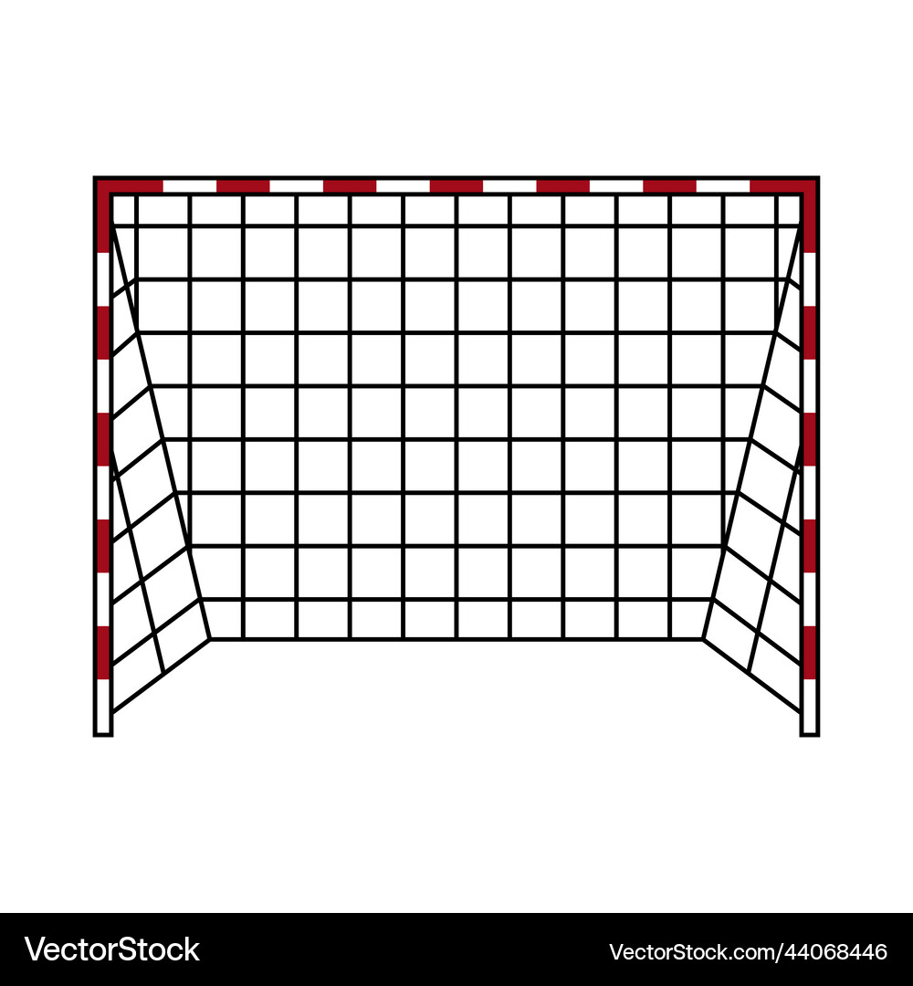 Handball goals pictogram Royalty Free Vector Image