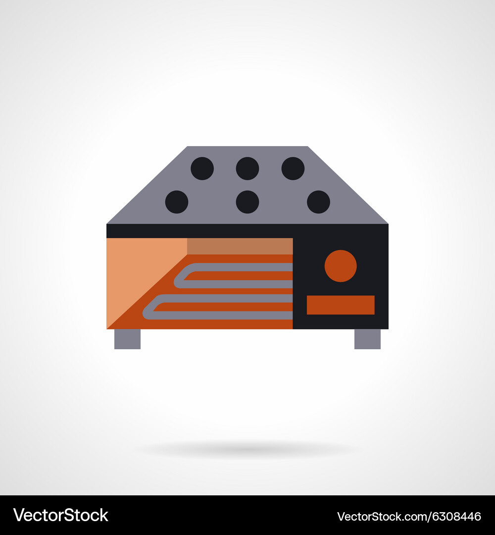 Industrial food dryer flat icon Royalty Free Vector Image