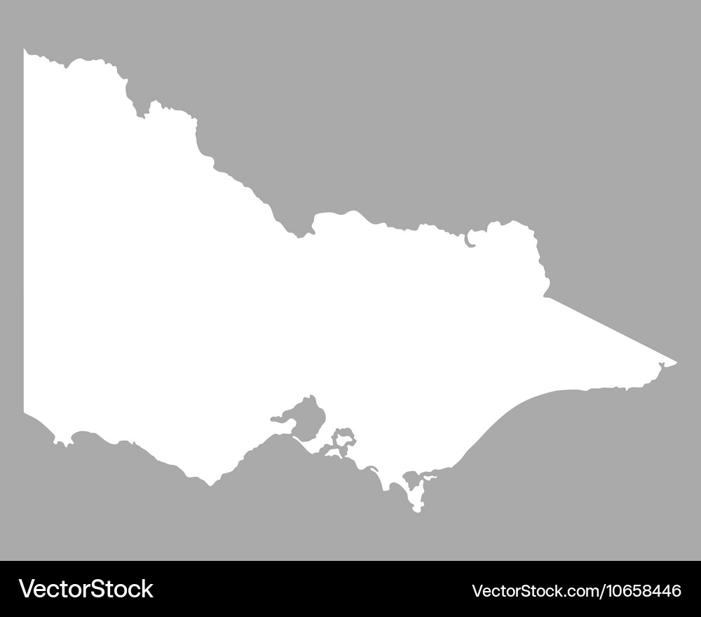 Map of Victoria, Australia Royalty Free Vector Image