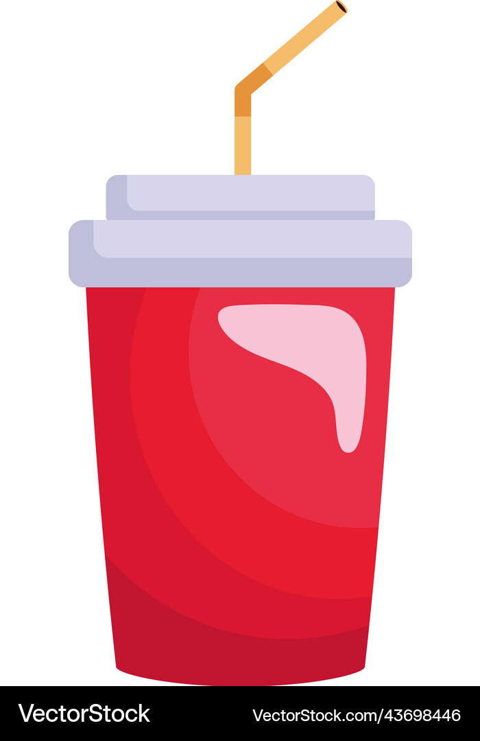 Soda drink take away Royalty Free Vector Image