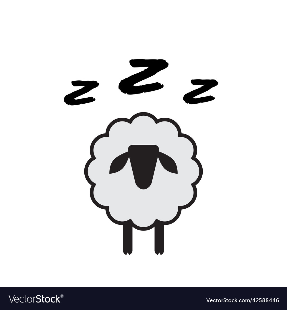 Zzz-Symbol schnarchen Symbol zzzzzzzz pictogram Vektorbild