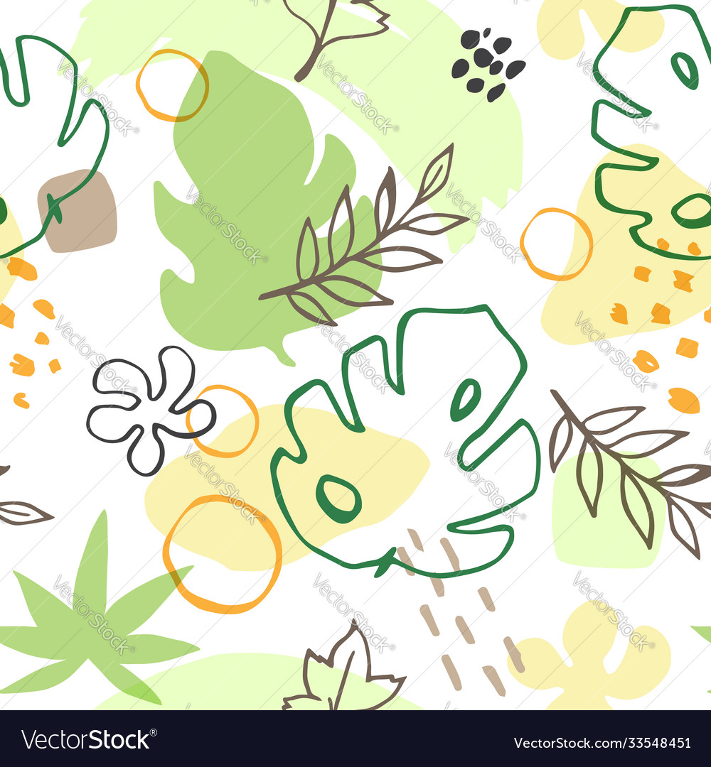 Abstract summer seamless pattern Royalty Free Vector Image