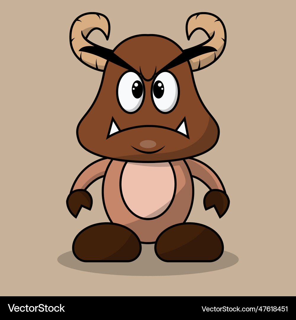 Demon mushroom Royalty Free Vector Image - VectorStock