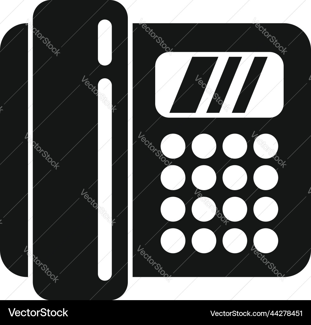 Fax telephone icon simple call customer Royalty Free Vector
