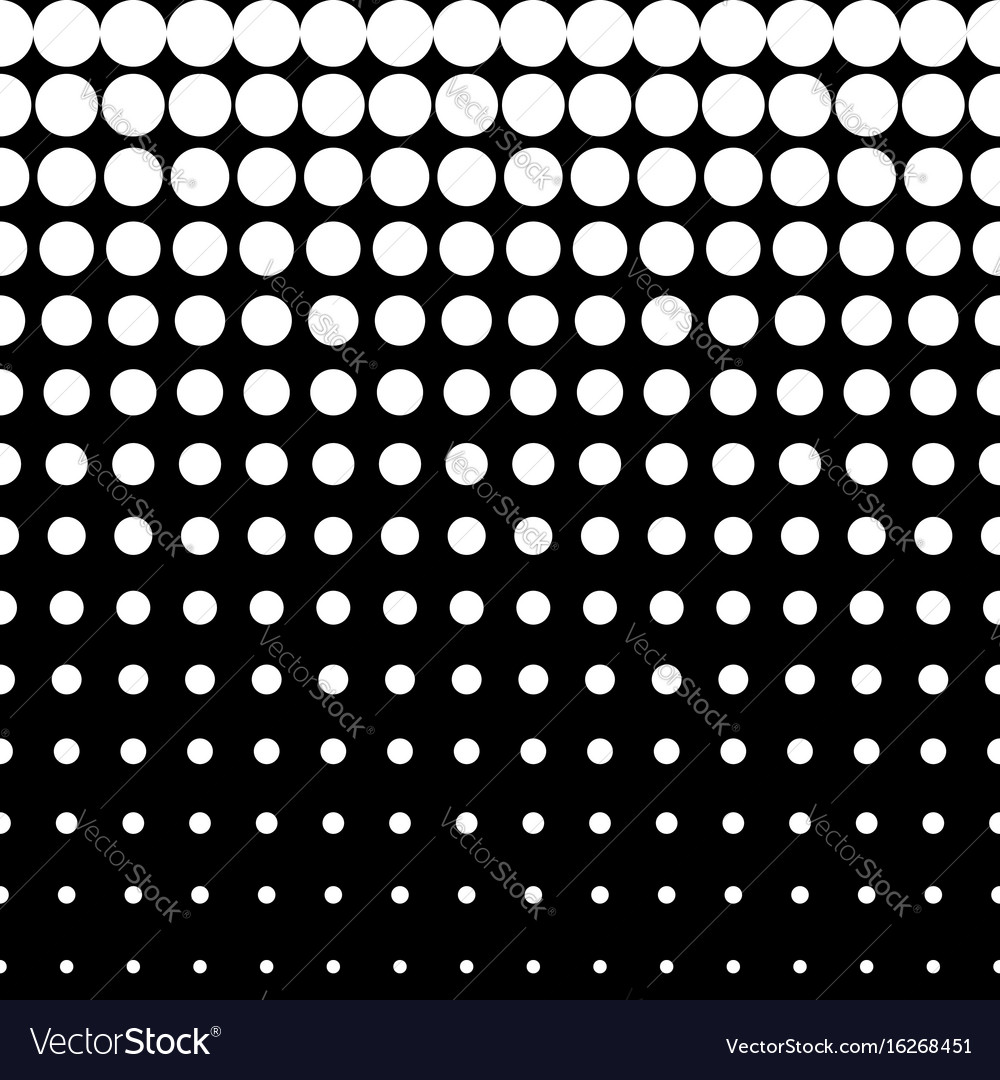 Halftone pattern circles and dots vertical rows Vector Image