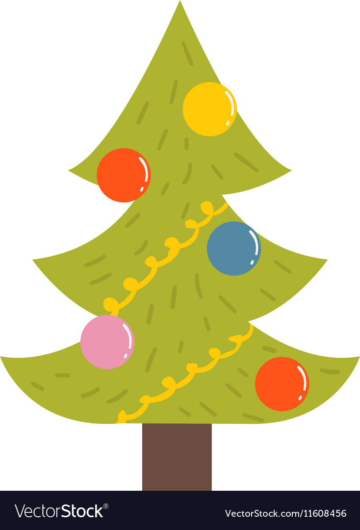 Christmas tree Royalty Free Vector Image - VectorStock
