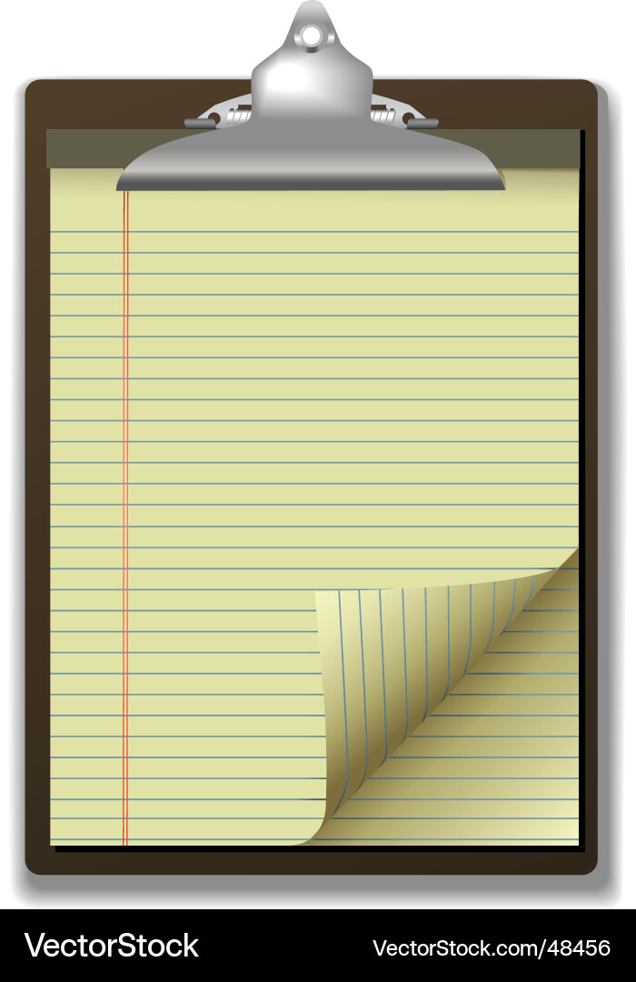 Clipboard With Lined Paper
