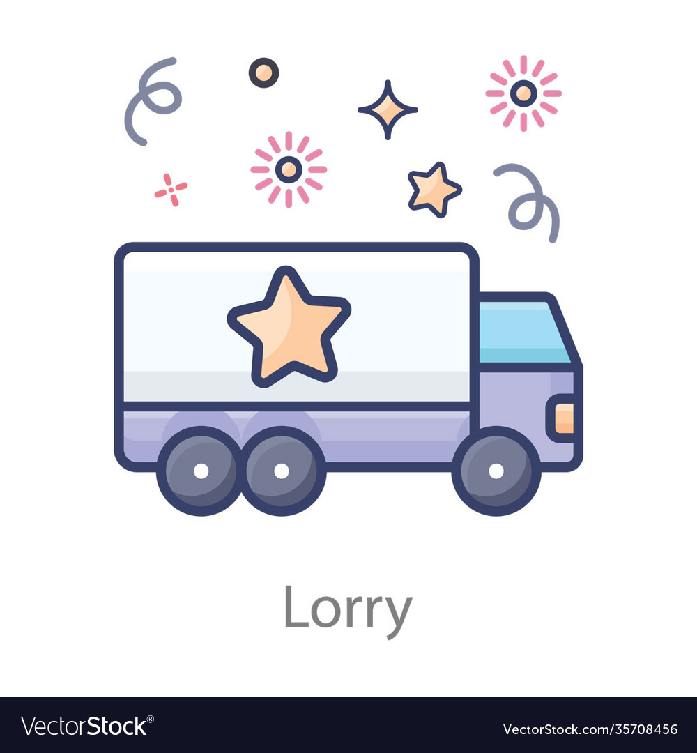 Lorry Royalty Free Vector Image - VectorStock