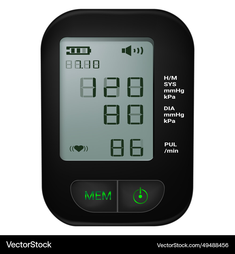 Medical electronic tonometer stock Royalty Free Vector Image