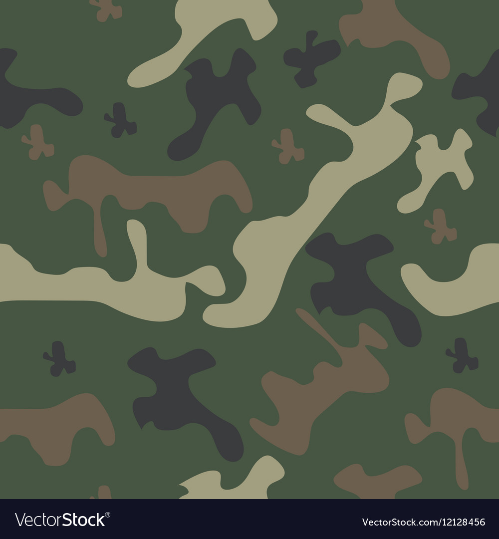Seamless pattern camo Royalty Free Vector Image