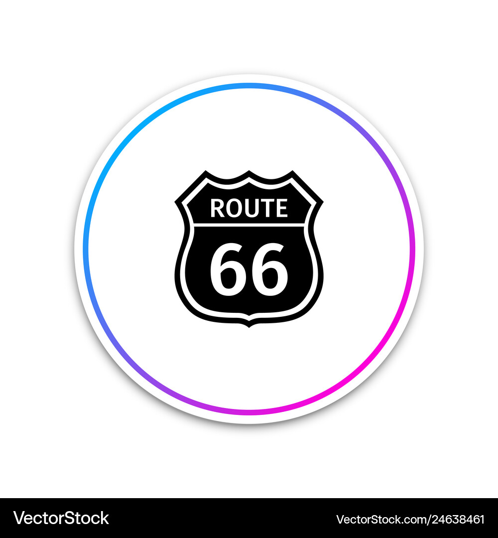 American road icon isolated on white background Vector Image