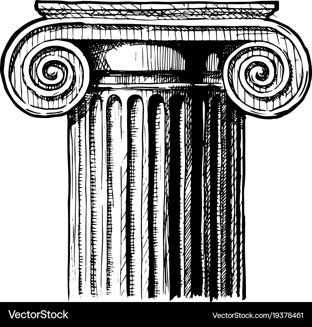 Capital classical order Royalty Free Vector Image