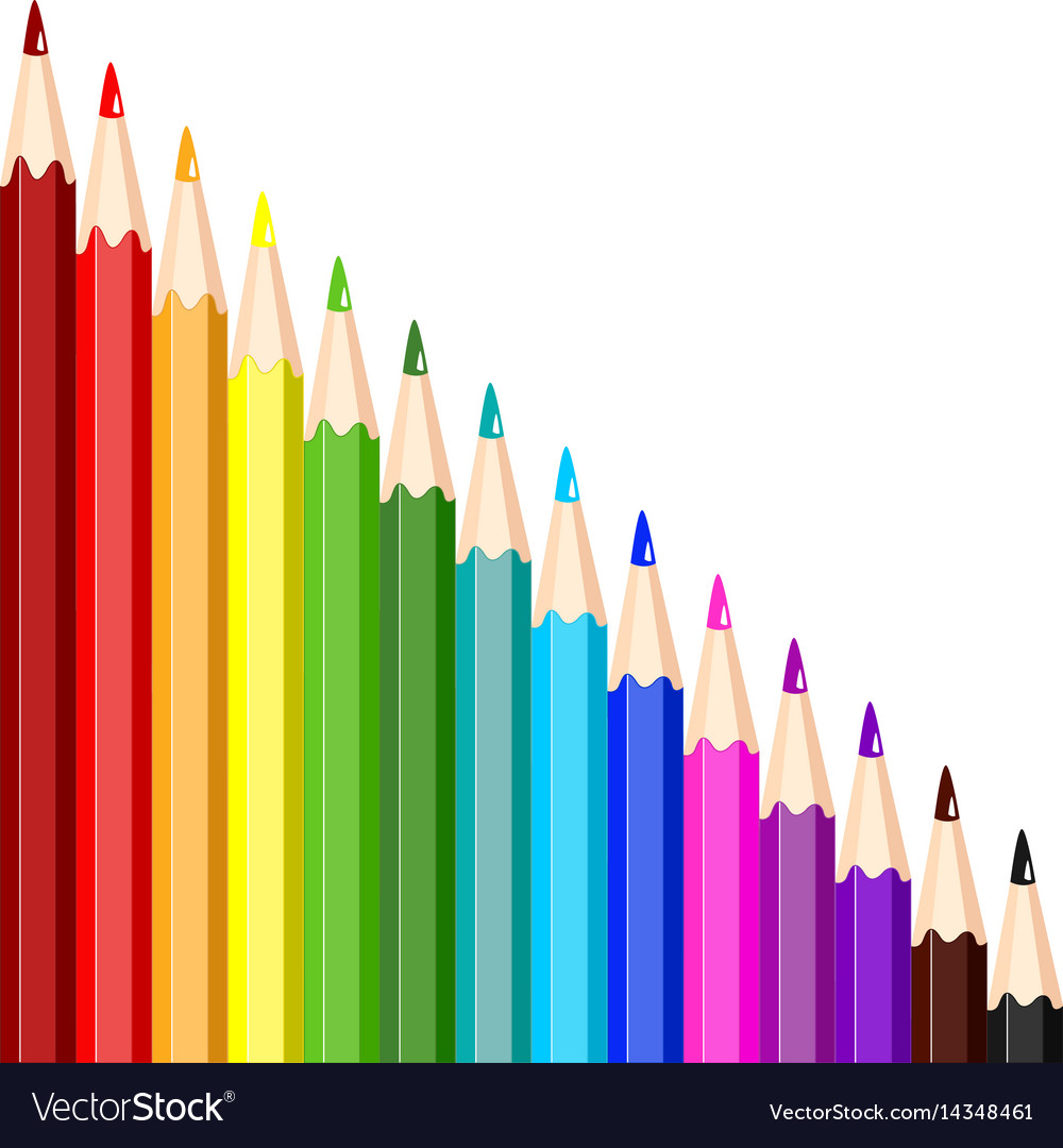 Colored pencils Royalty Free Vector Image - VectorStock