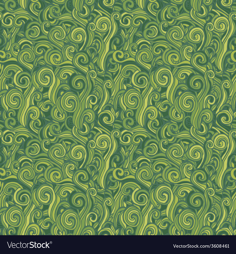 Green seamless pattern background with grass Vector Image