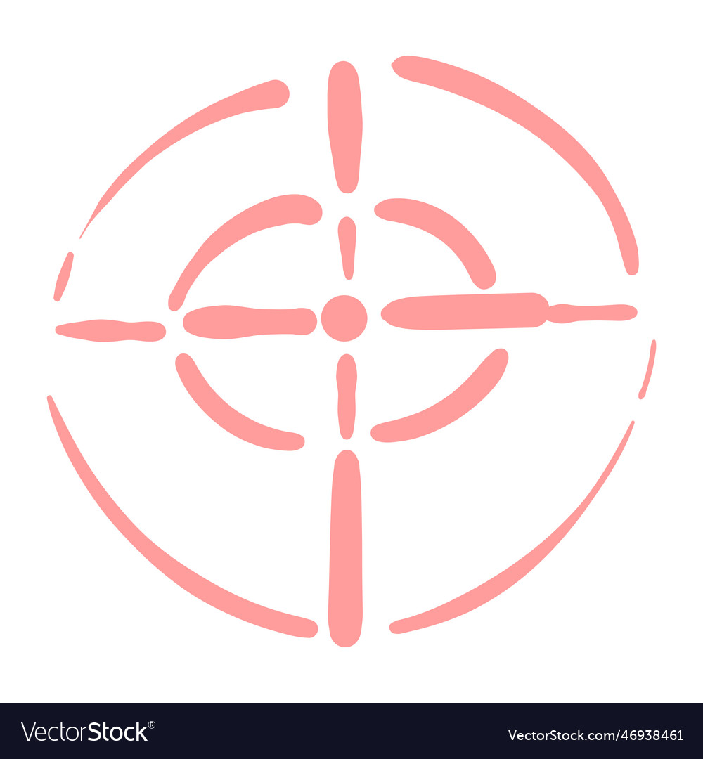 Hand drawn circular line elements Royalty Free Vector Image