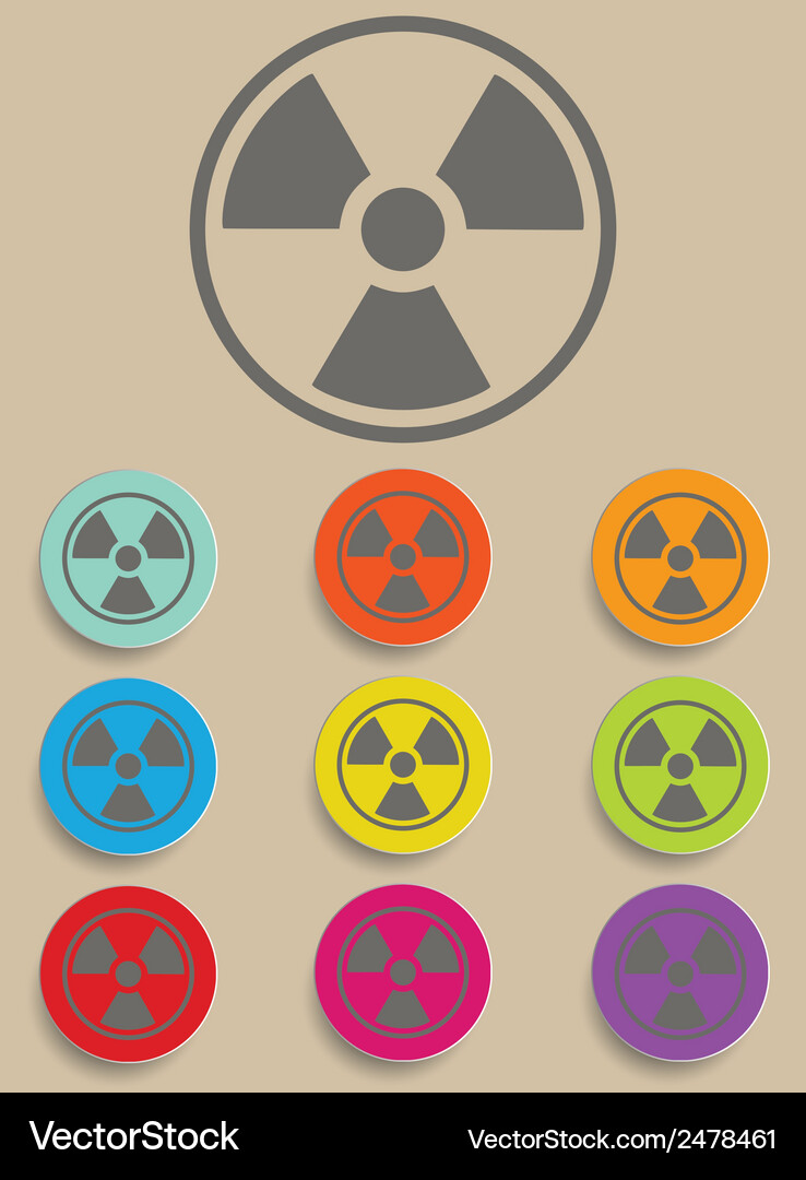 Radiation sign Royalty Free Vector Image - VectorStock