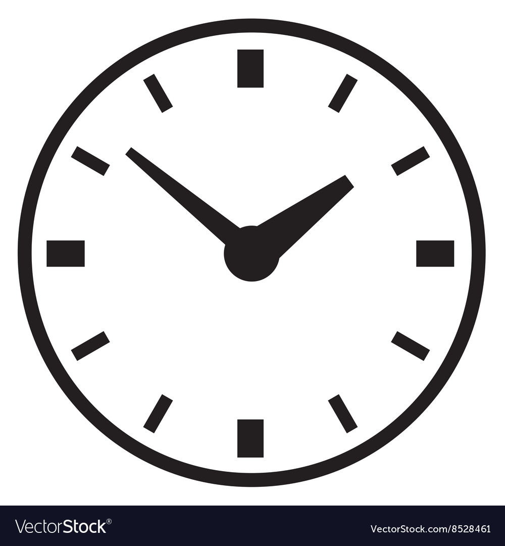 Wall mounted digital clock Royalty Free Vector Image