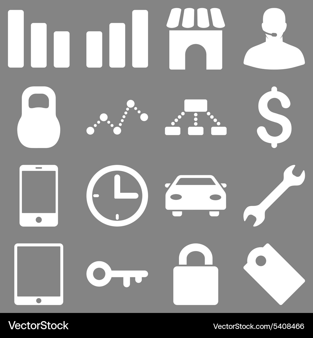 Basic business icons Royalty Free Vector Image