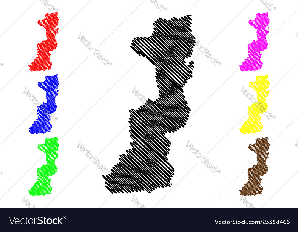 Edirne map Royalty Free Vector Image - VectorStock