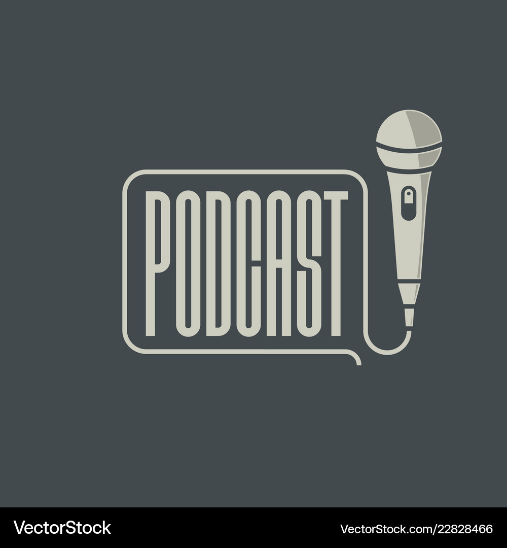 Podcast Microphone Icon Royalty Free Vector Image