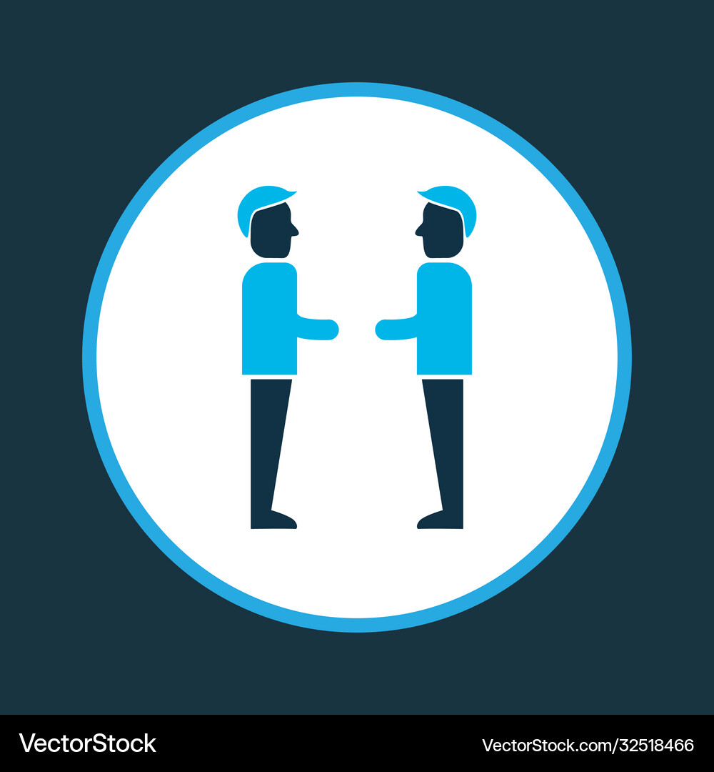 Team icon colored symbol premium quality isolated Vector Image