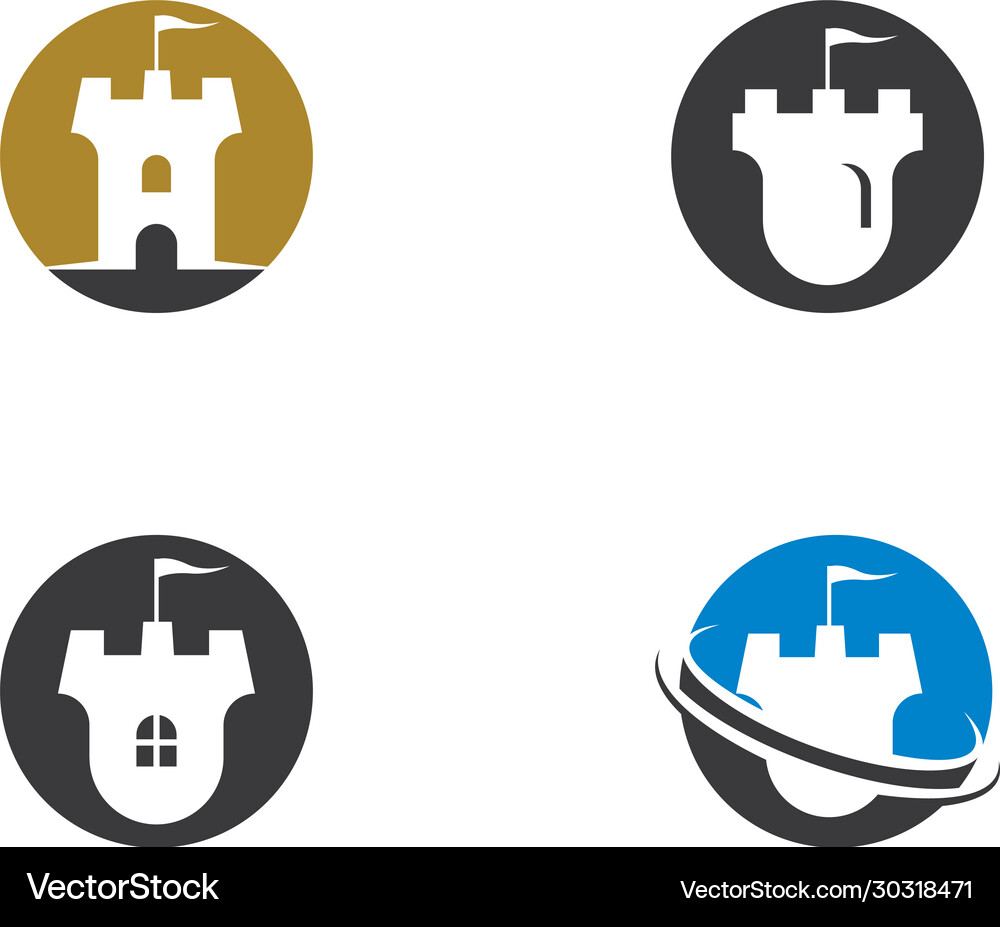 Castle symbol icon Royalty Free Vector Image - VectorStock