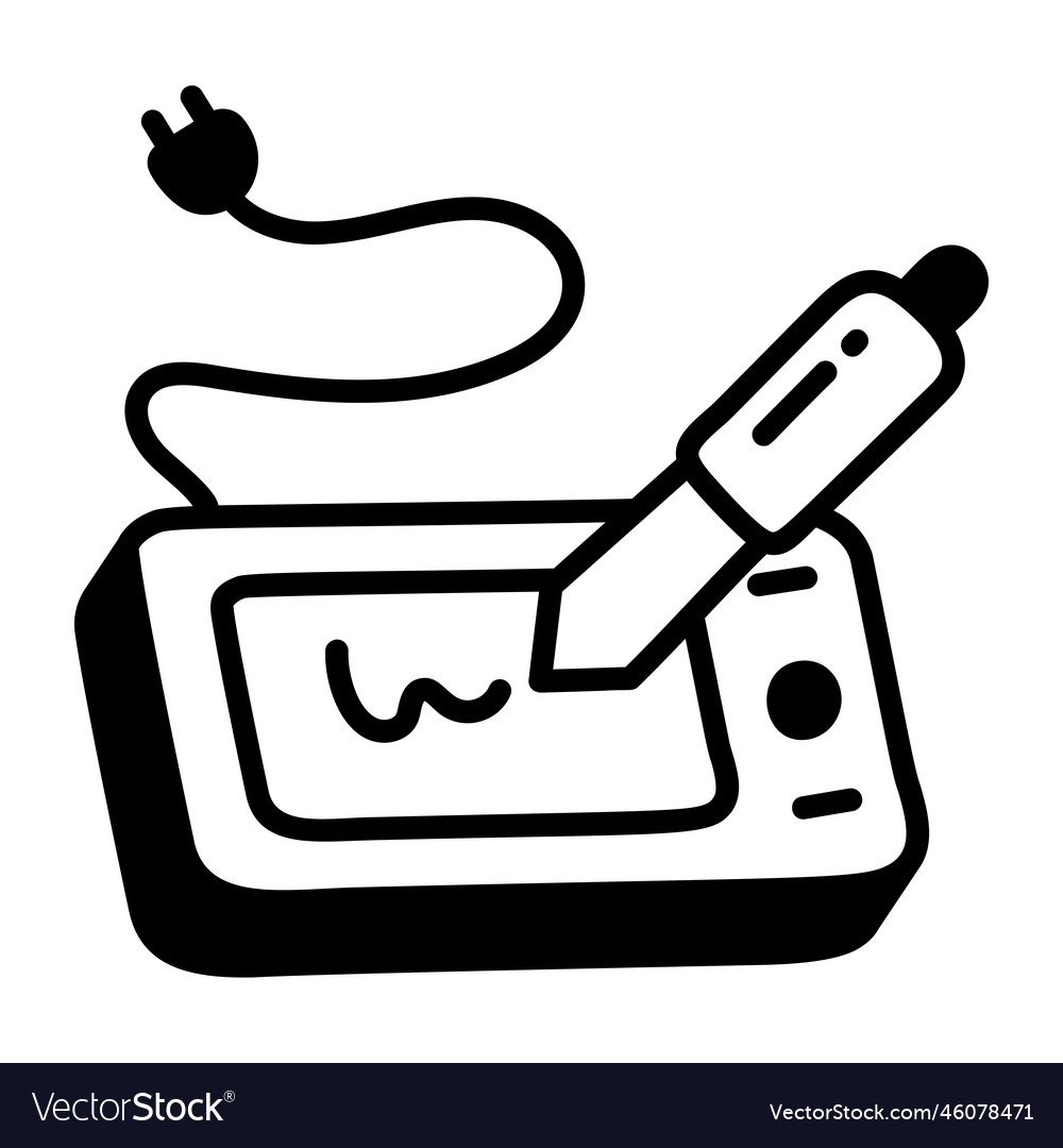 Drawing tablet Royalty Free Vector Image - VectorStock