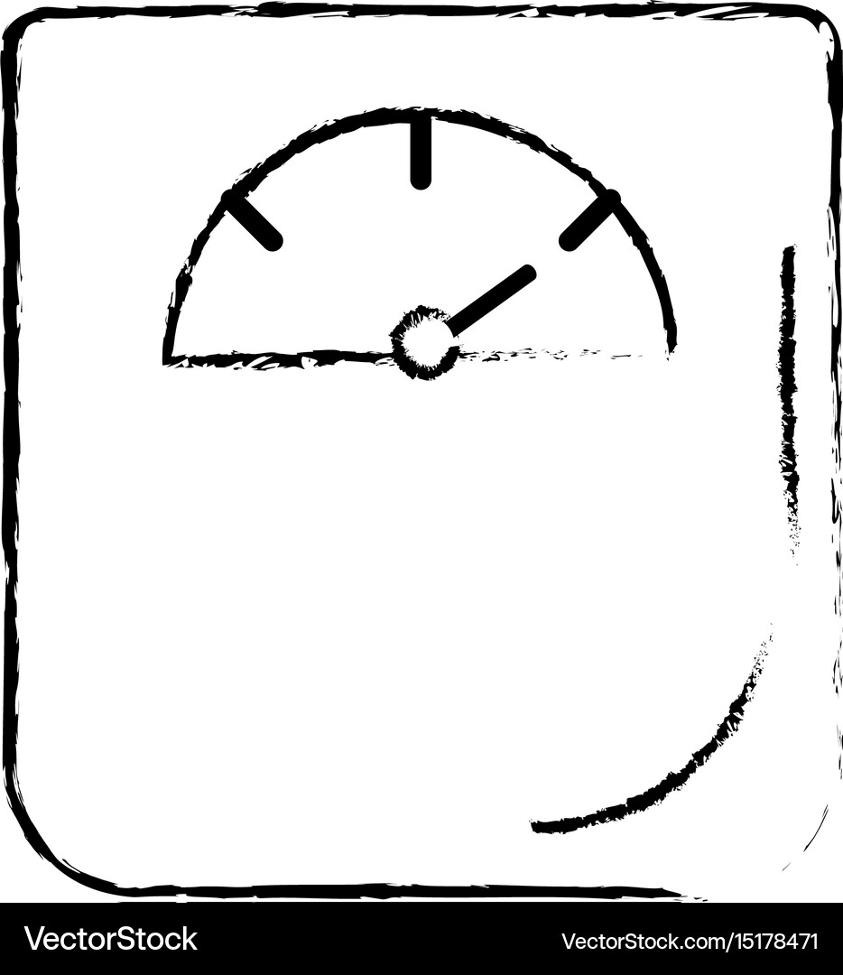 Figure weight machine instrument to measure Vector Image