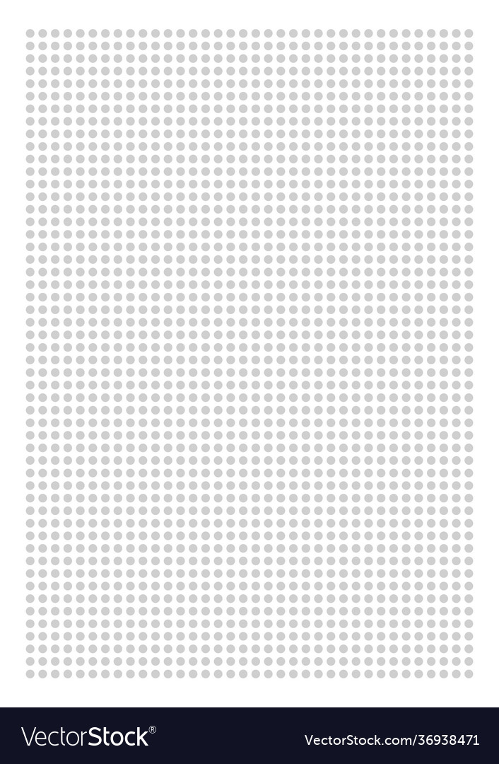 Grid paper dotted on white background Royalty Free Vector