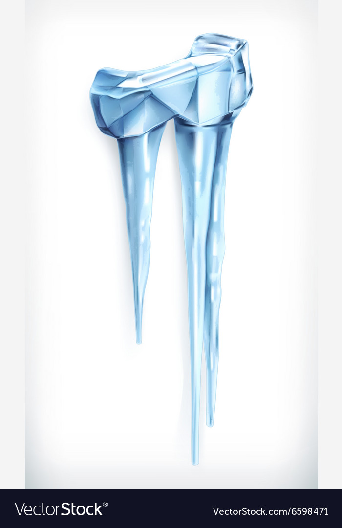 Icicles icon Royalty Free Vector Image - VectorStock