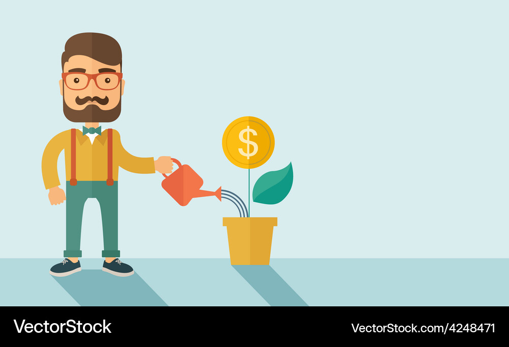 Investor Businessman Royalty Free Vector Image
