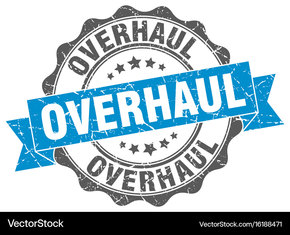 Overhaul stamp sign seal Royalty Free Vector Image