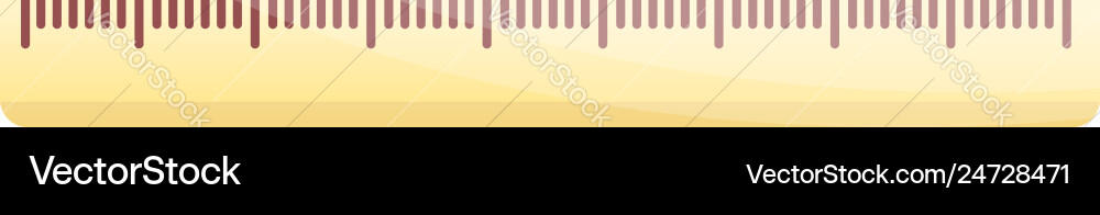 Wood ruler icon cartoon style Royalty Free Vector Image