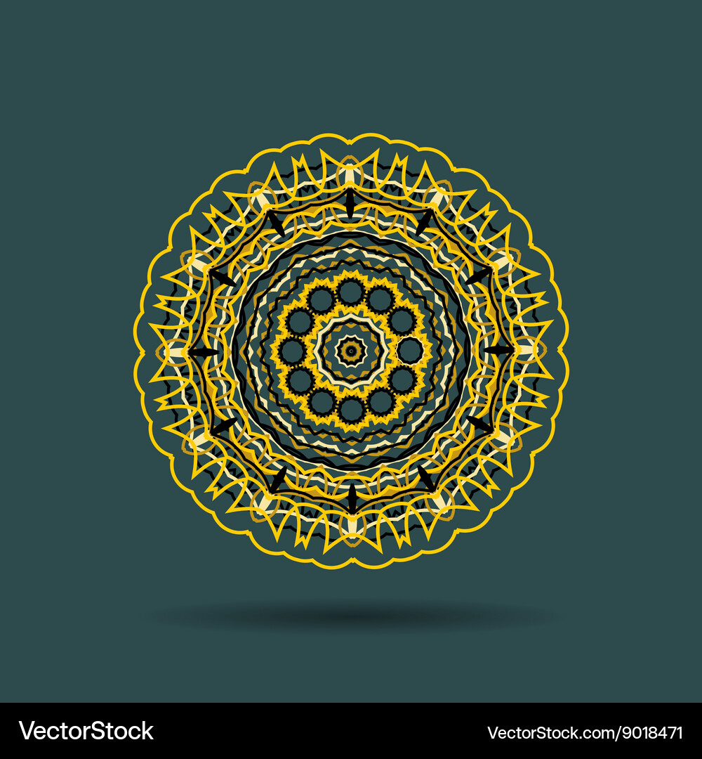 Black Yellow Mandala