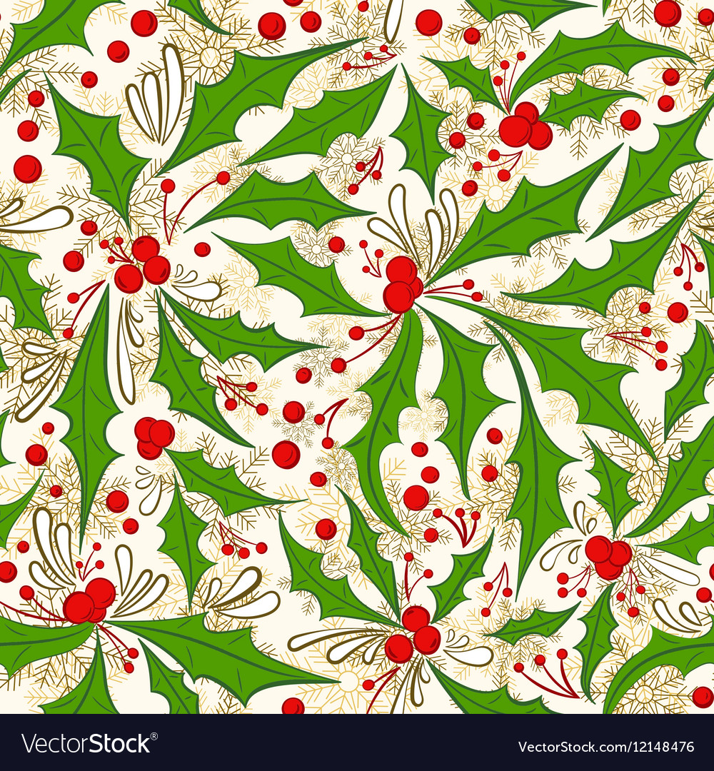 Christmas seamless pattern Royalty Free Vector Image